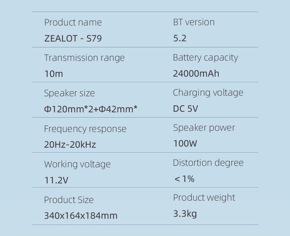S79 Bluetooth Speaker-ZEALOT